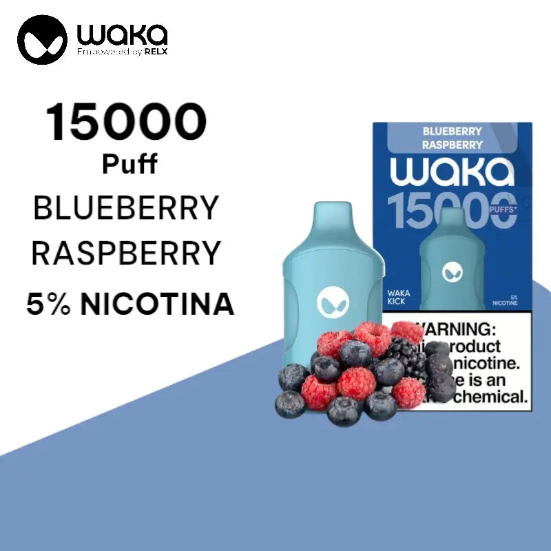 WAKA KICK 15000 - BLUEBERRY RASPBERRY – Waka Morocco